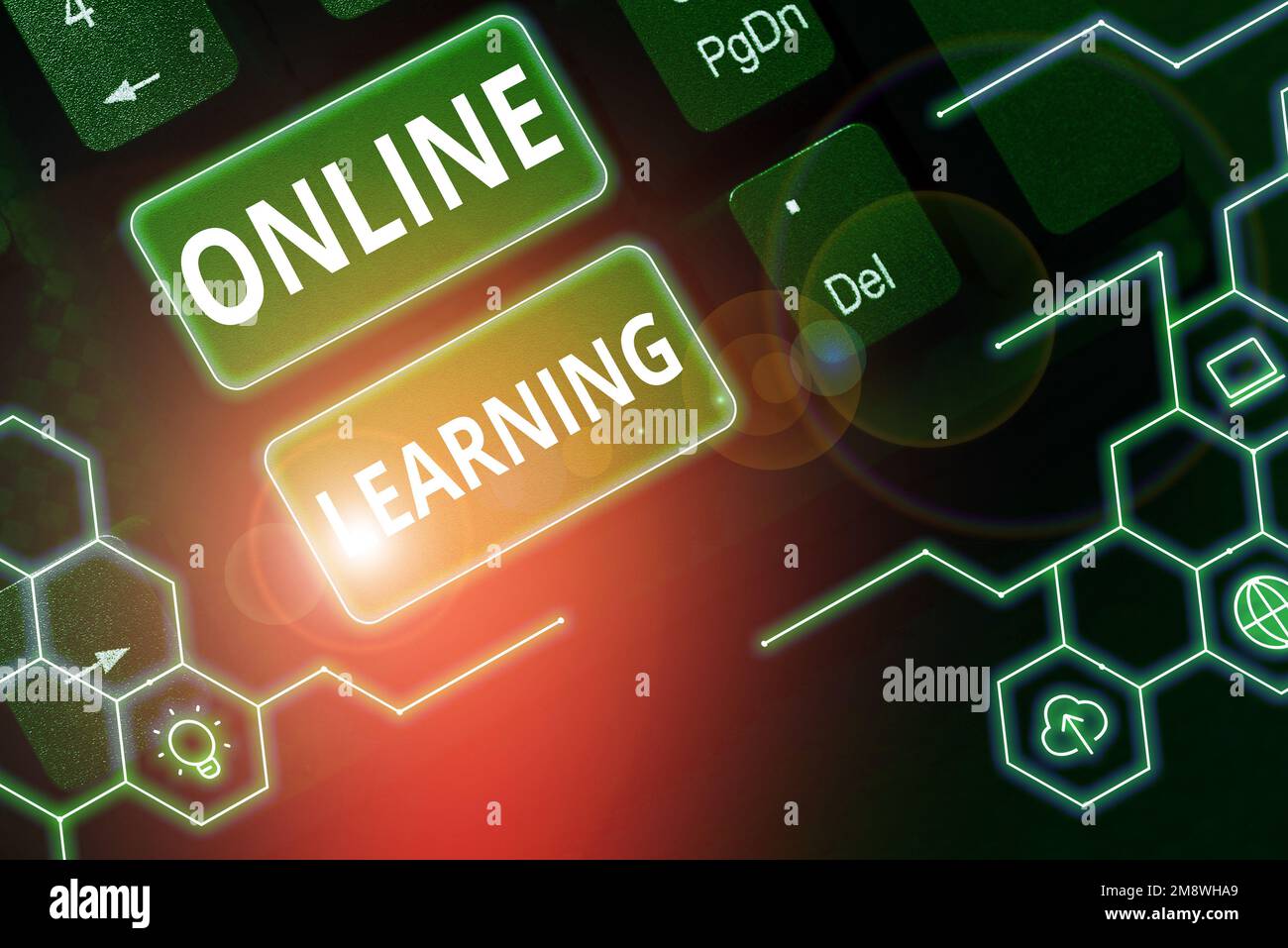 Inspiration showing sign Online Learning, Business concept Larning with ...