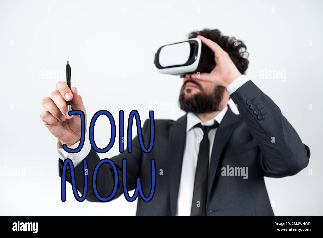 Text sign showing Join Now. Concept meaning An invite to a person or a ...