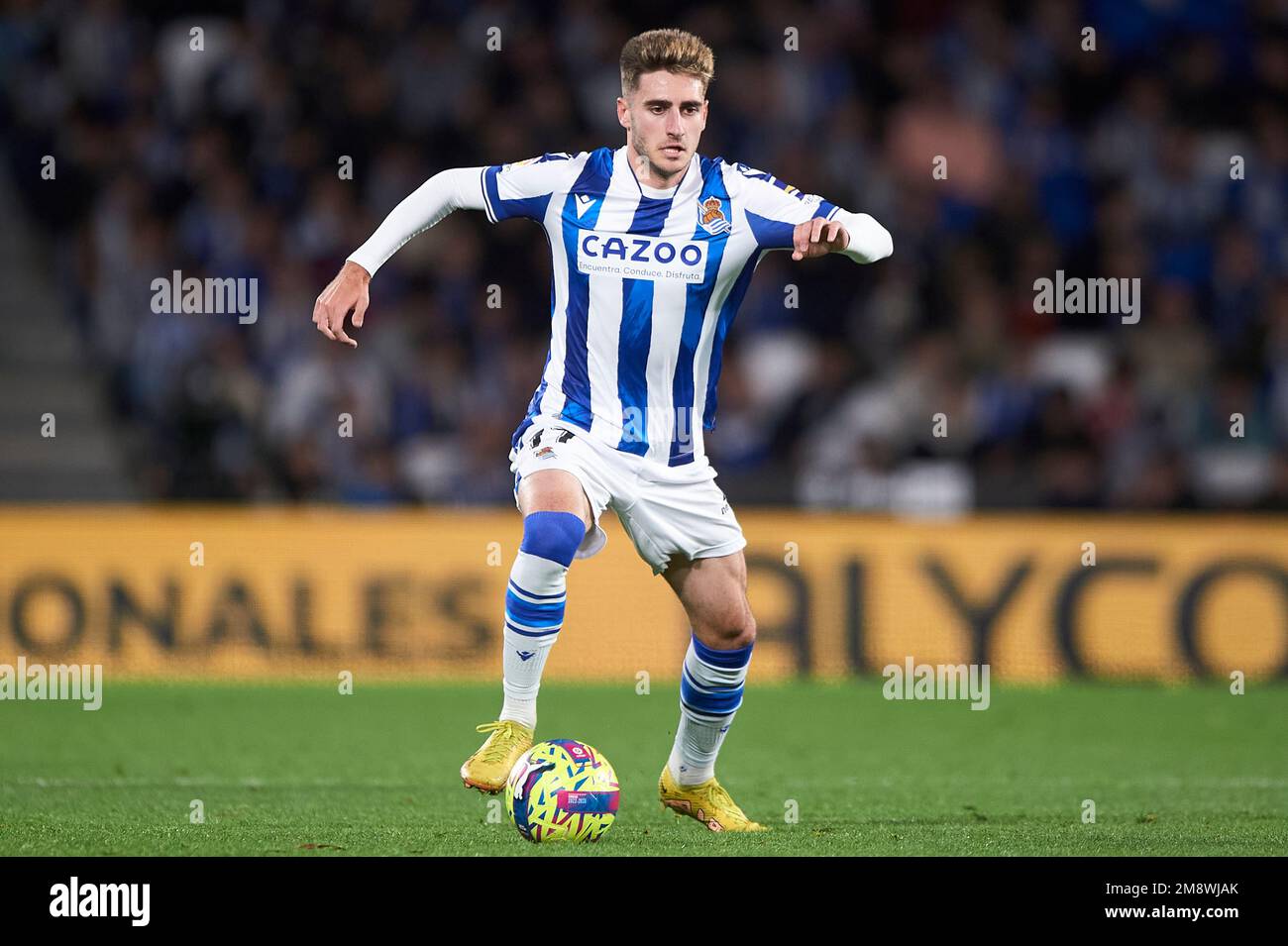 Robert Navarro of Real Sociedad during La Liga match between Real ...