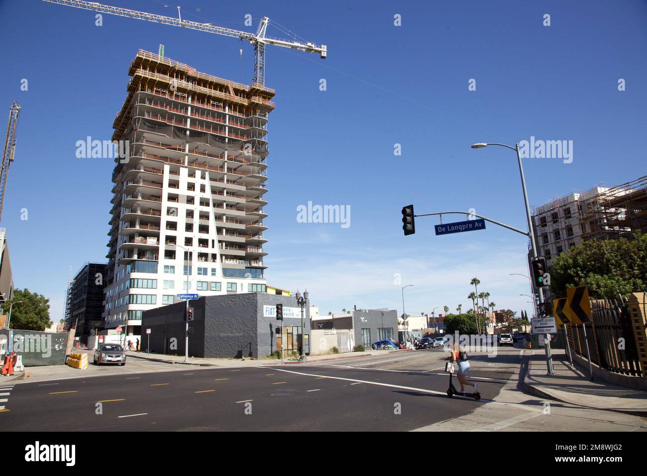 Luxury high-rise construction in Hollywood, California Stock Photo - Alamy