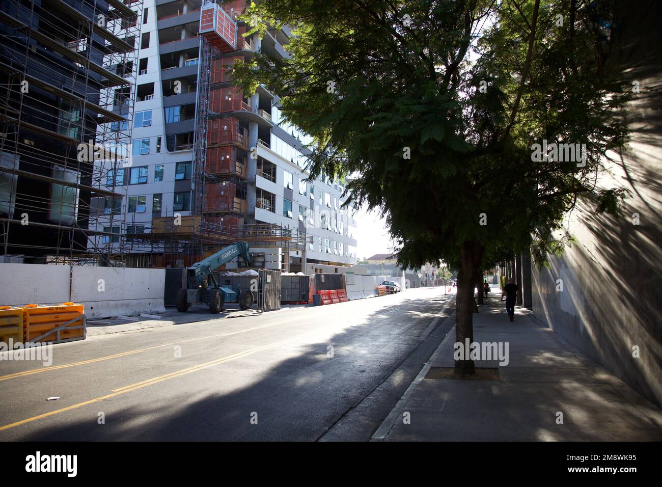 Luxury high rise construction site in Hollywood, California Stock Photo ...
