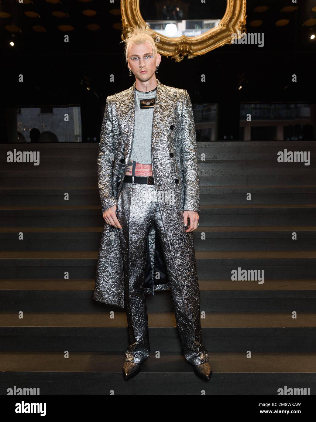 Machine Gun Kelly Milan Fashion Week Men Fall/Winter 23-24 Dolce ...