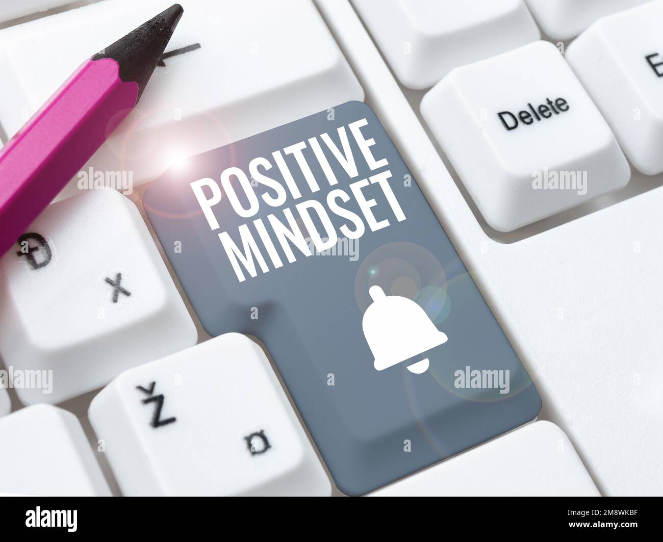 Handwriting text Positive Mindset. Word for mental and emotional ...