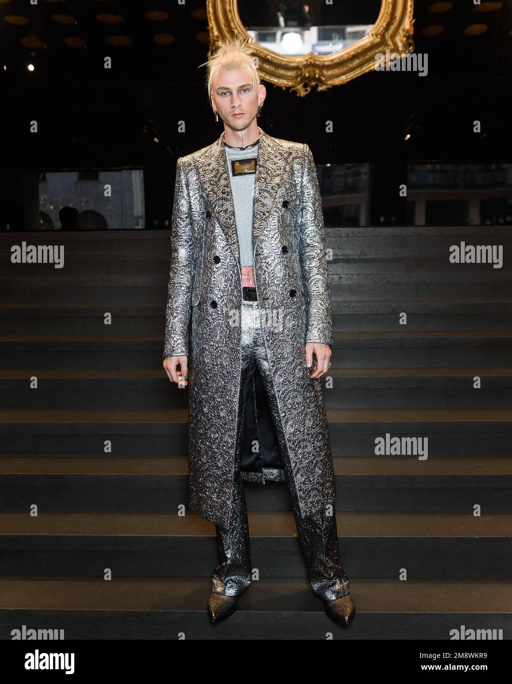 Machine Gun Kelly Milan Fashion Week Men Fall/Winter 23-24 Dolce ...