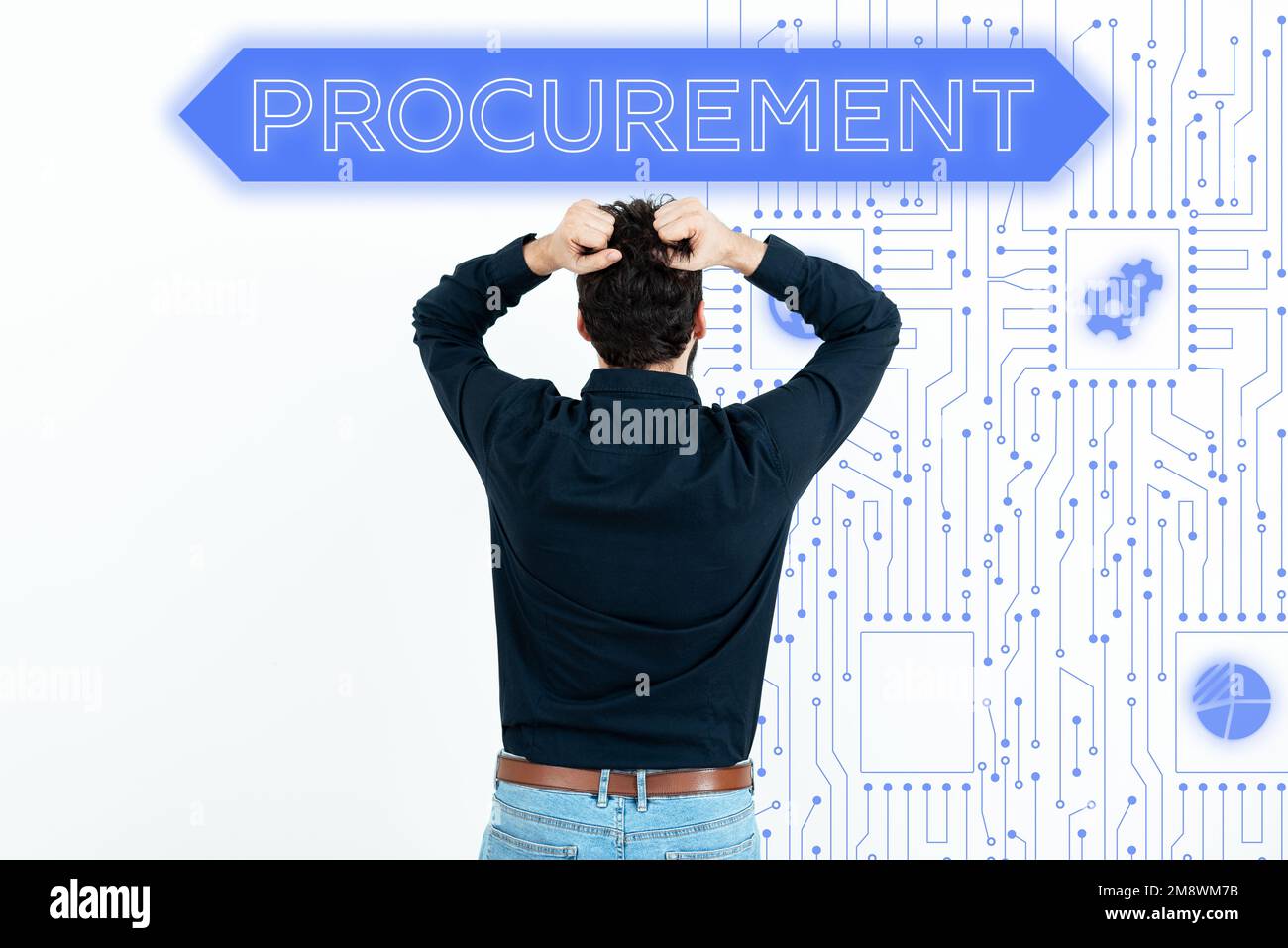 Conceptual caption Procurement. Concept meaning Procuring Purchase of ...