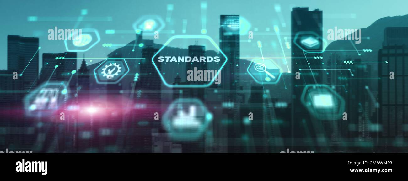 Standard iso standardisation certification business technology concept ...