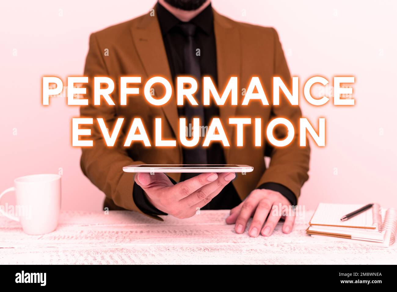 Conceptual display Performance Evaluation. Business showcase the development and action planning ...