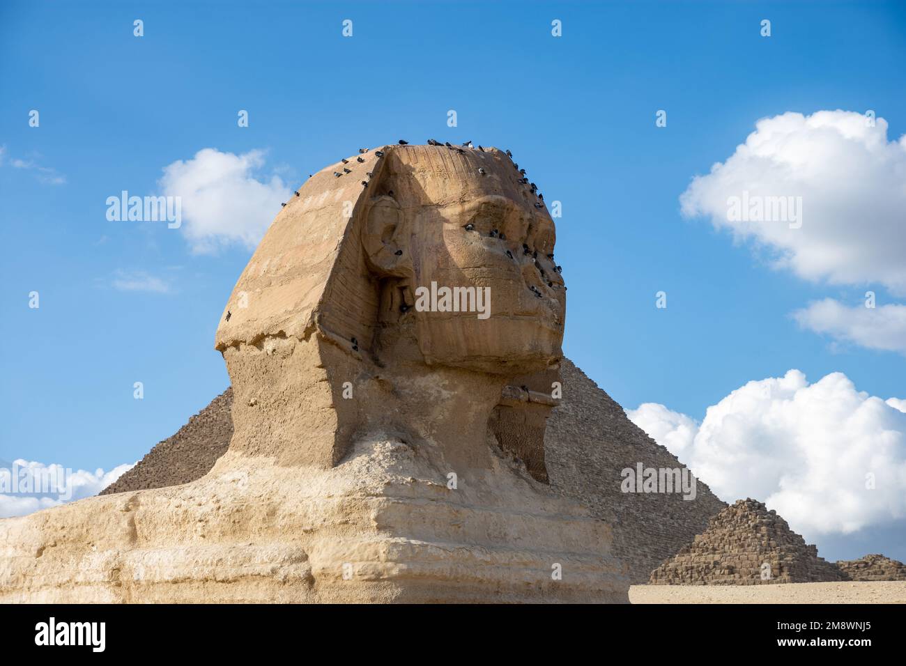 The Great Sphinx and The Great Pyramid of Giza - the biggest Egyptian ...