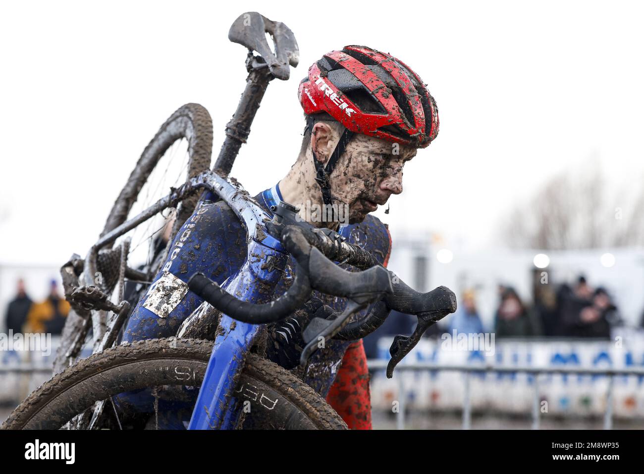 ZALTBOMMEL - Lars van der Haar in action at the Plieger NK cyclo-cross ...