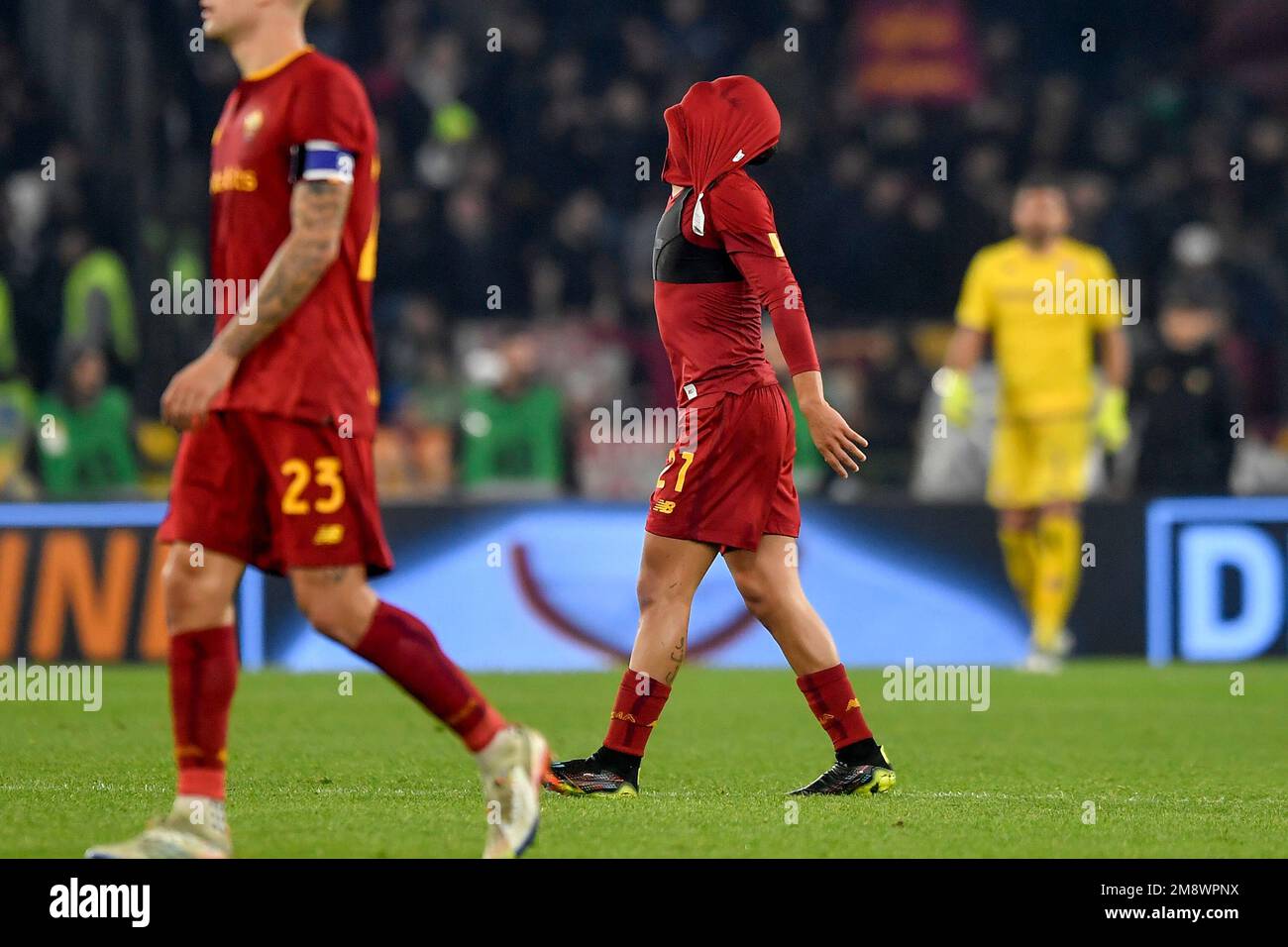 Roma, Italy. 15th Jan, 2023. Paulo Dybala of AS Roma celebrates after ...