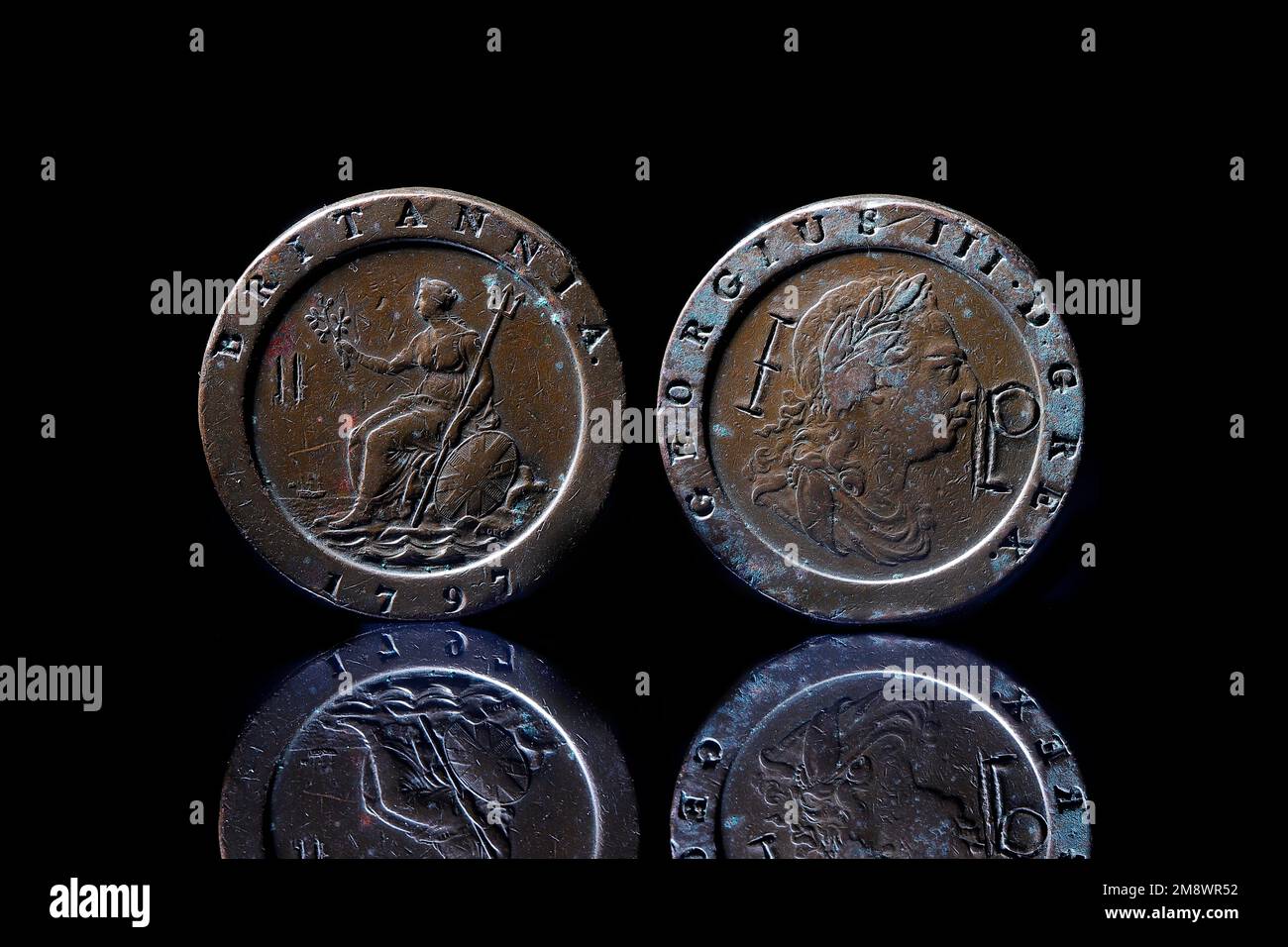 1797 britannia coin hi-res stock photography and images - Alamy