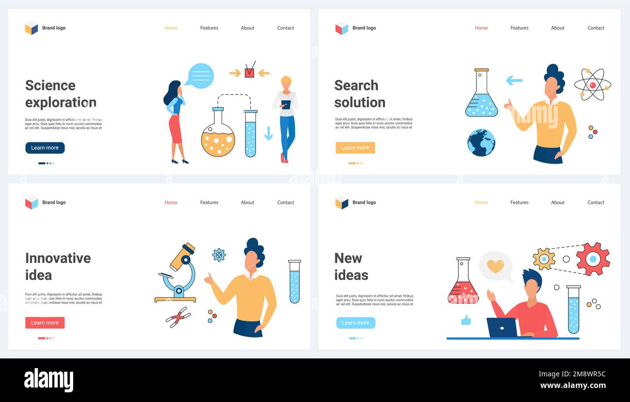 Discovery of science, search for new innovative solutions and idea ...