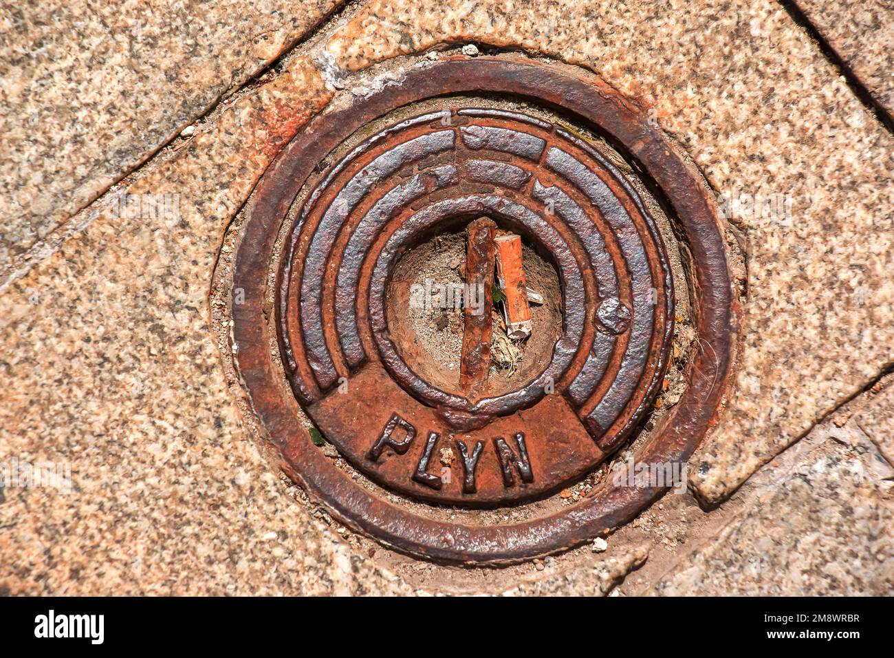 Manhole cover of the gas pipeline system. A massive metal hatch for ...