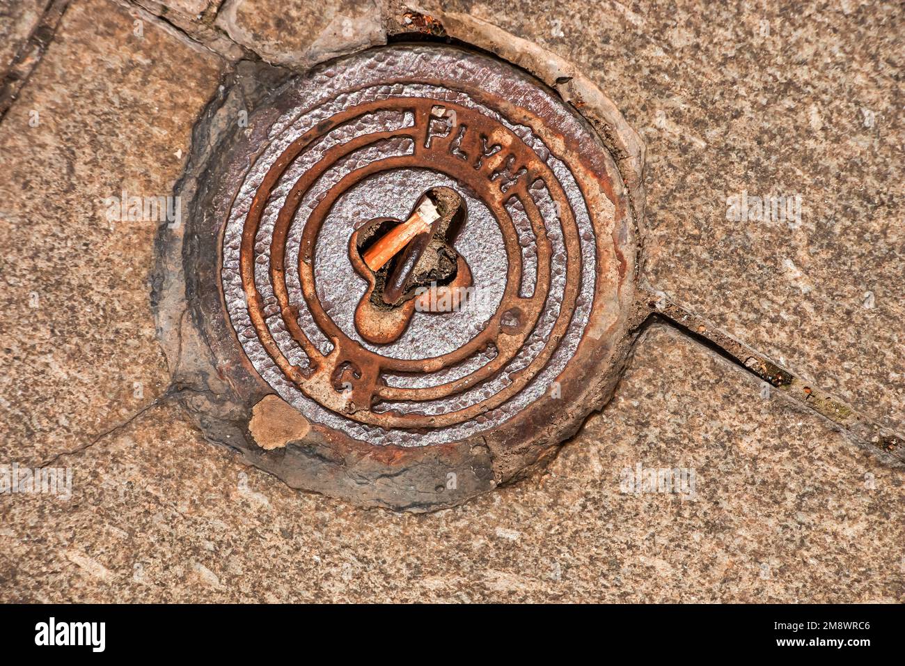 Manhole cover of the gas pipeline system. A massive metal hatch for ...