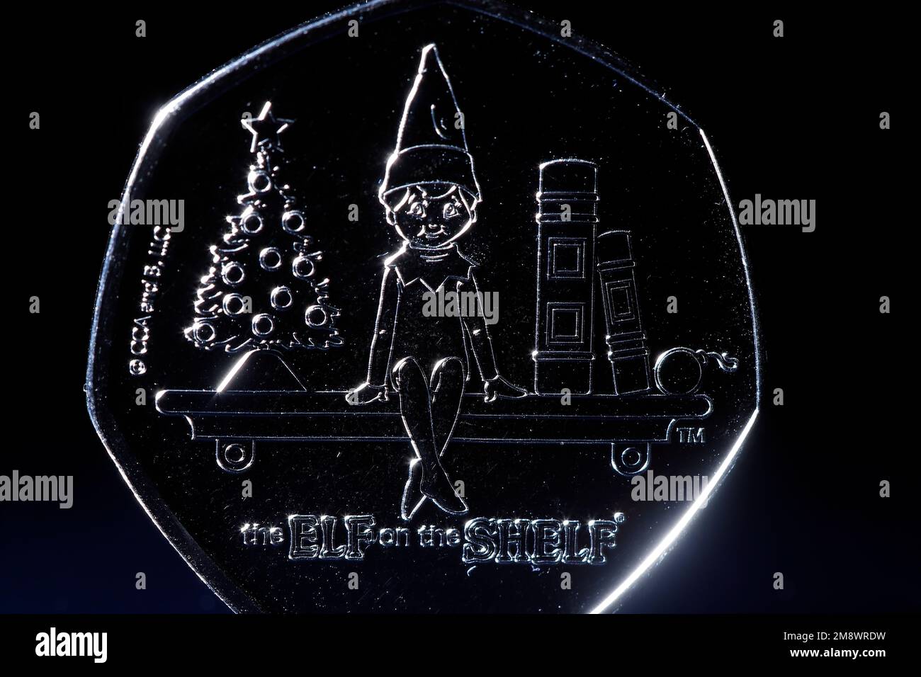 Elf on the Shelf 50p coin issued in 2022 Stock Photo - Alamy