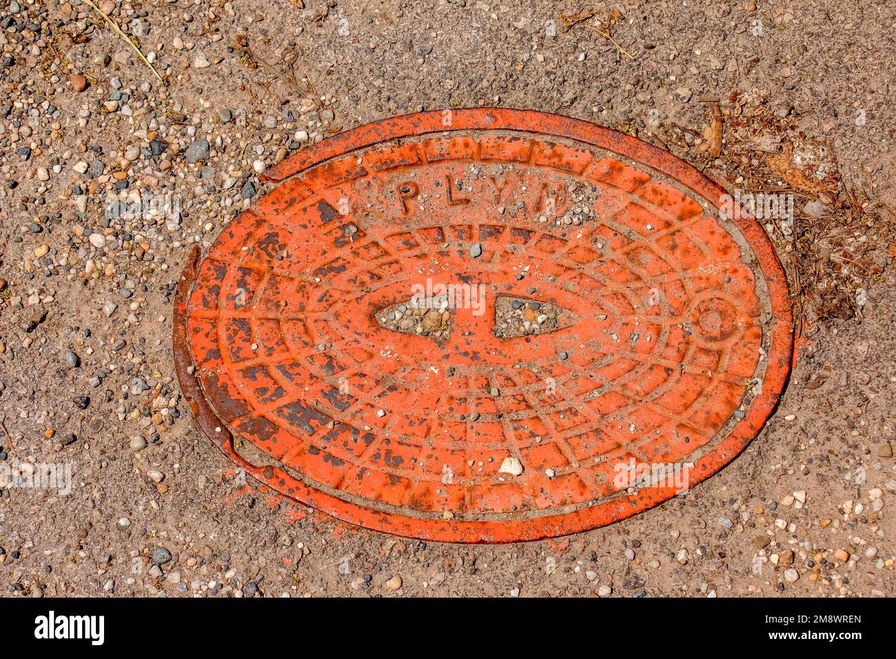 Manhole cover of the gas pipeline system. A massive metal hatch for ...