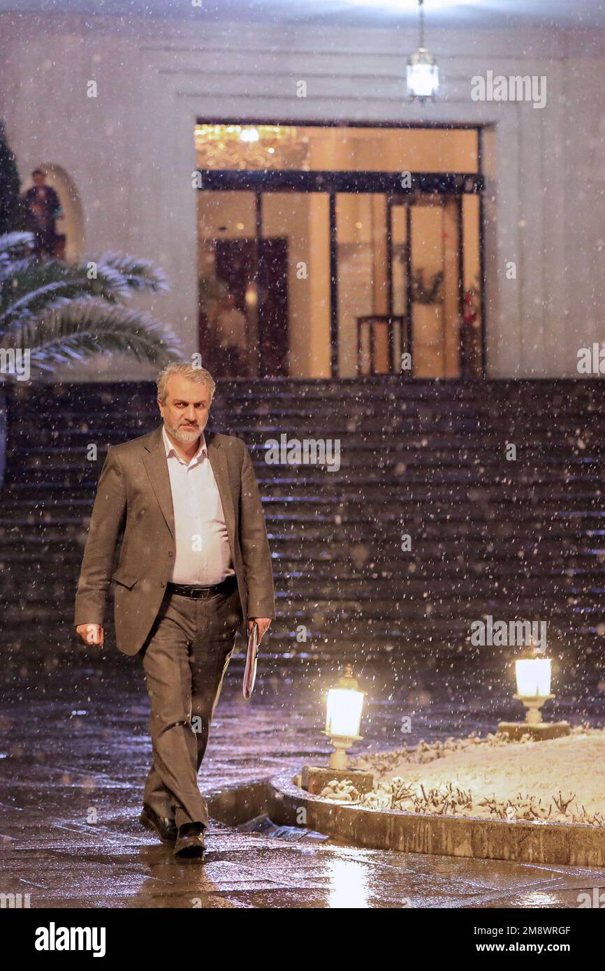 Tehran, Tehran, Iran. 16th Jan, 2023. A handout photo made available by ...