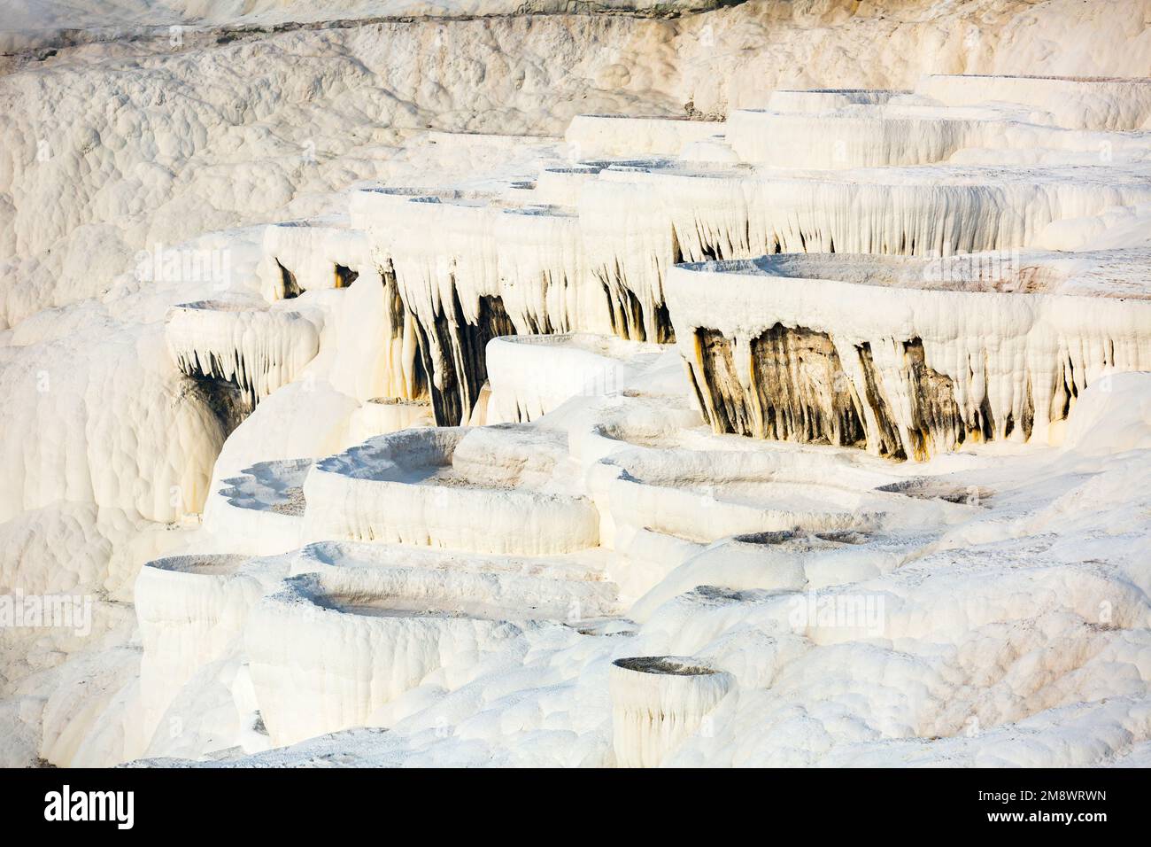 Travertines mountains of Pamukkale in Turkey Stock Photo - Alamy