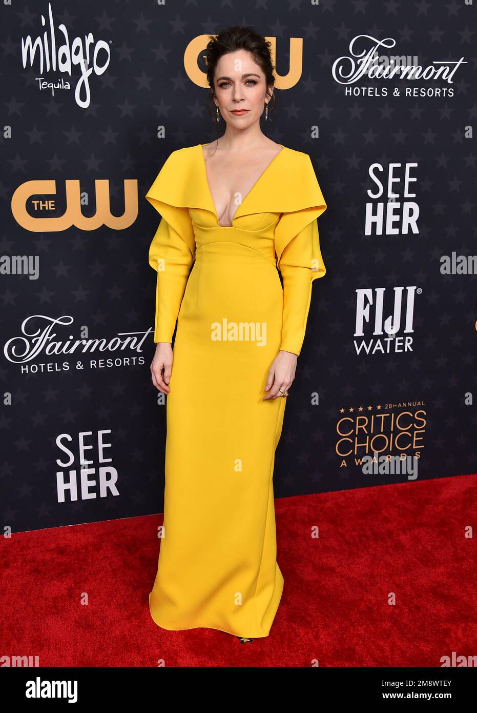 Jen Tullock arrives at the 28th annual Critics Choice Awards at The ...