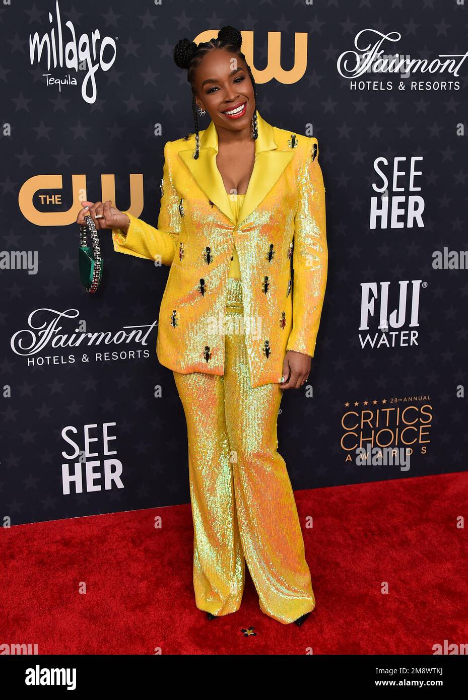 Amber Ruffin arrives at the 28th annual Critics Choice Awards at The ...