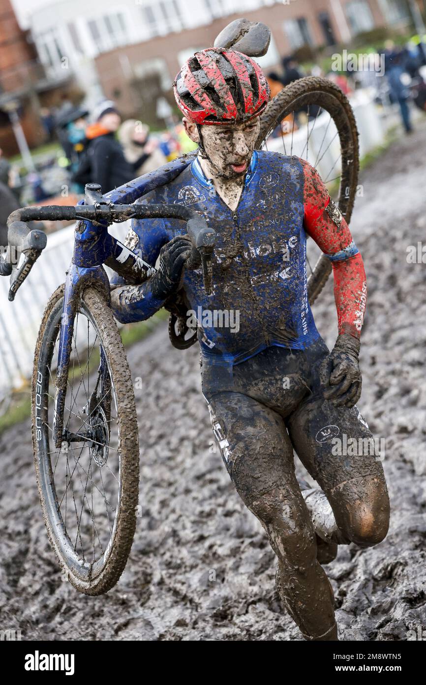 ZALTBOMMEL - Lars van der Haar in action at the Plieger NK cyclo-cross ...