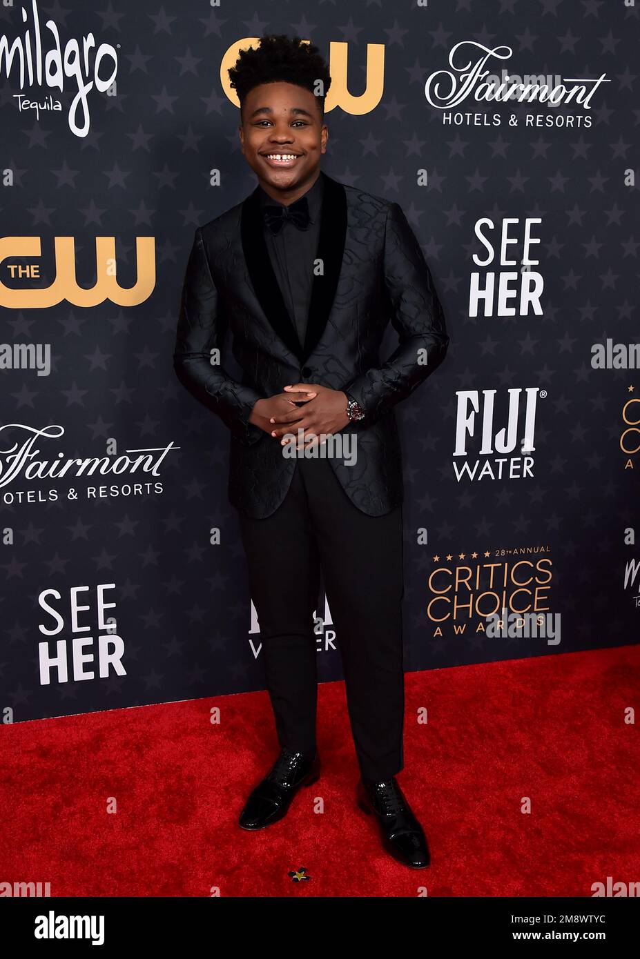 Jalyn Hall arrives at the 28th annual Critics Choice Awards at The ...