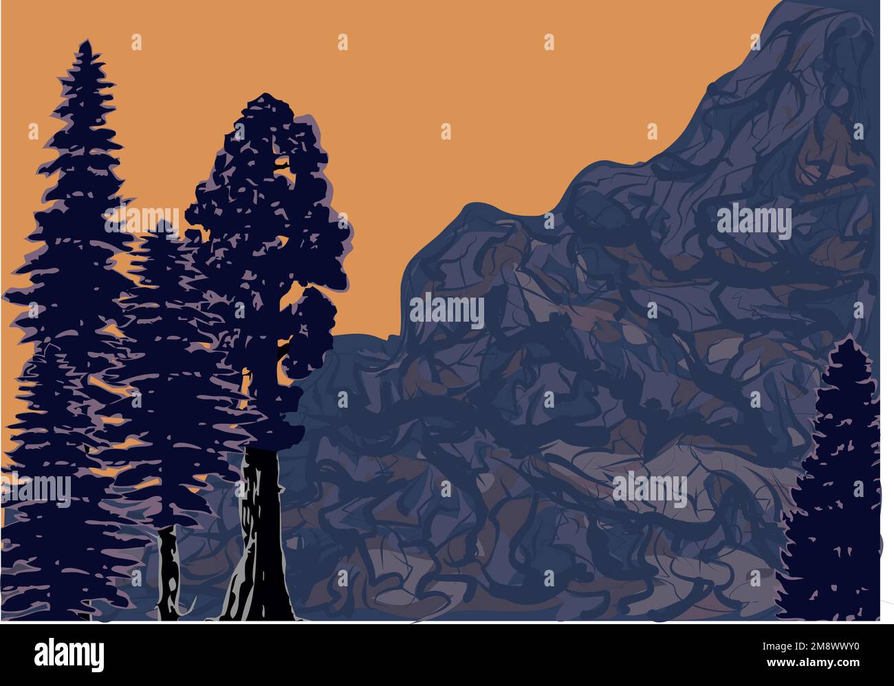 Mountan vector vectors hi-res stock photography and images - Alamy