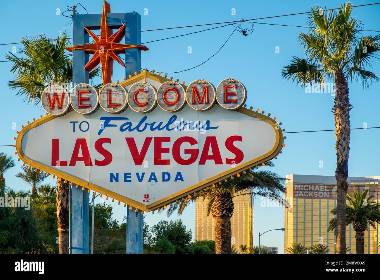 The iconic Welcome to Fabulous Las Vegas sign on Las Vegas Boulevard ...