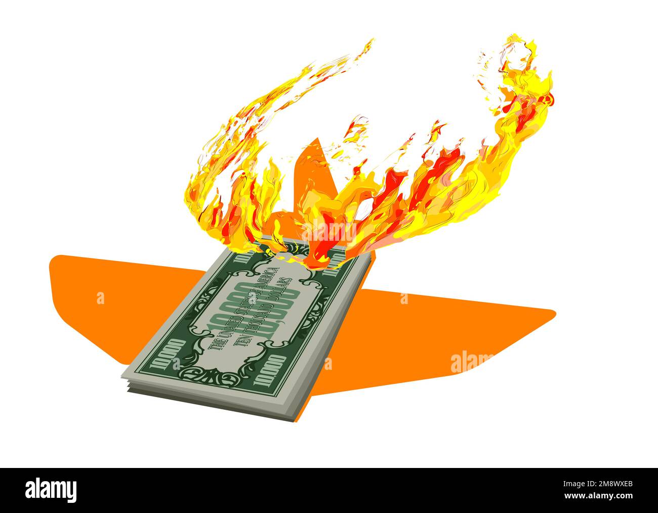 inflation concept vector illustration isolated on white Stock Vector ...