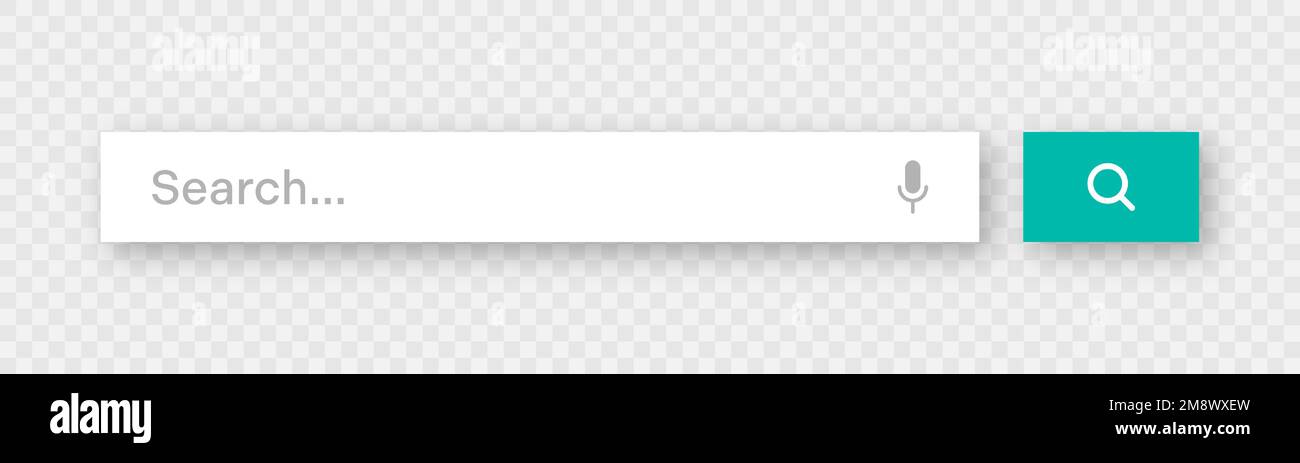 Search bar template. Internet browser engine with search box, address ...