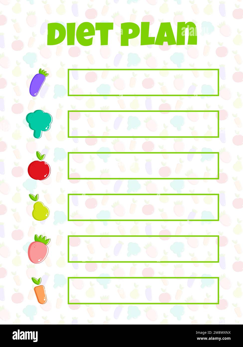 Diet plan on green background. Diet healthy concept. Weight loss ...