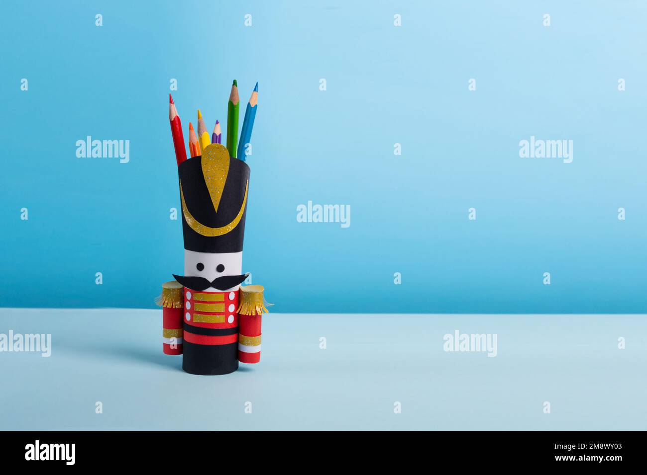 Nutcracker craft roll in paper art style. Fantasy art Stock Photo - Alamy