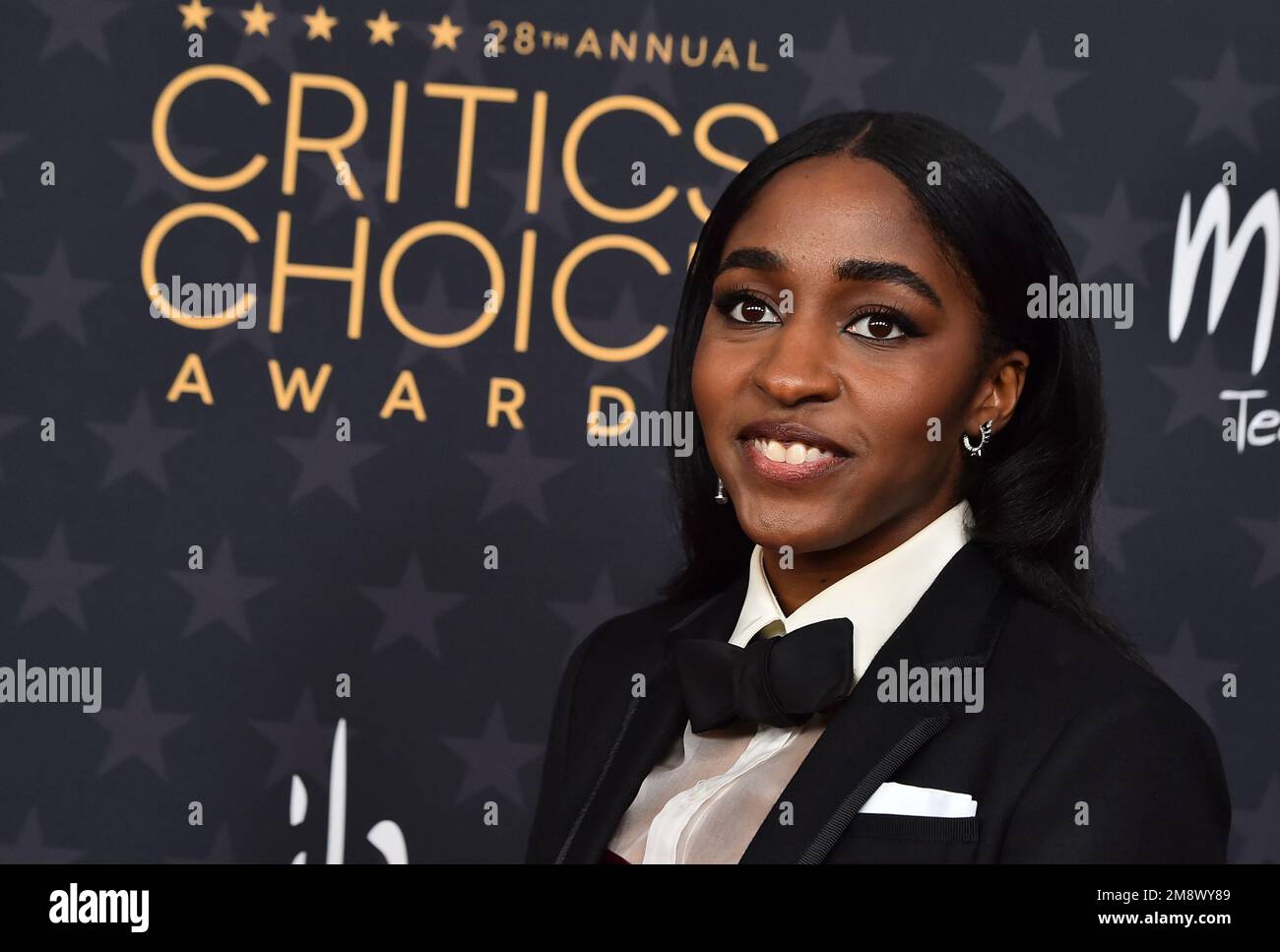 Ayo Edebiri arrives at the 28th annual Critics Choice Awards at The ...