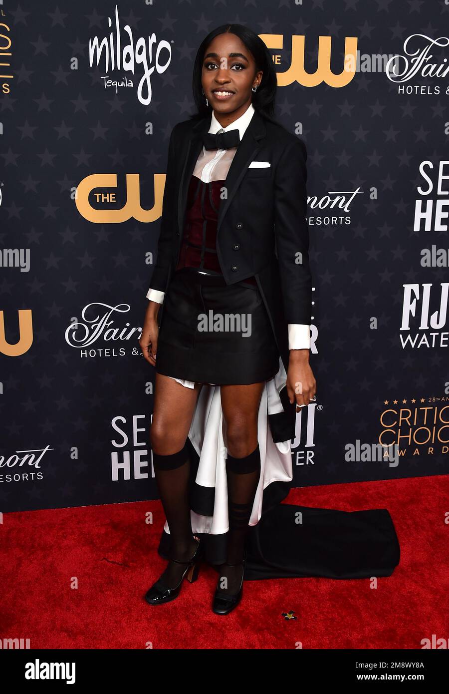 Ayo Edebiri arrives at the 28th annual Critics Choice Awards at The ...