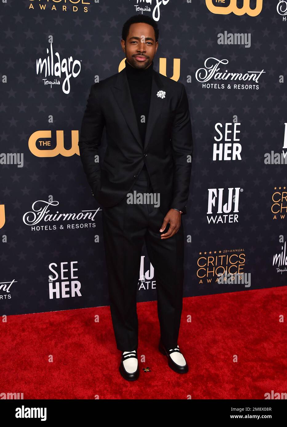 Jay Ellis arrives at the 28th annual Critics Choice Awards at The ...