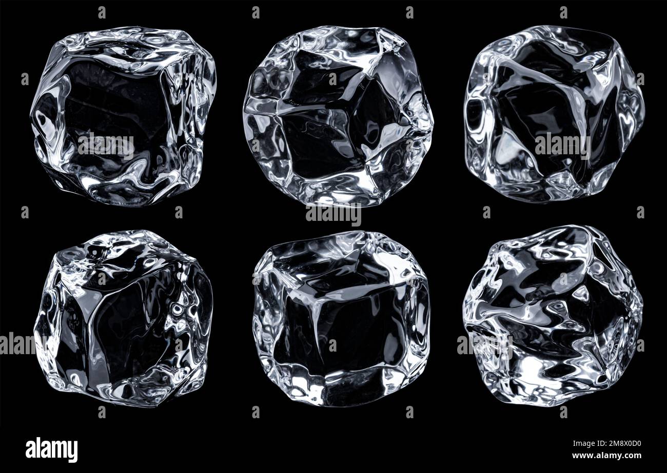 Black white ice cubes hi-res stock photography and images - Alamy