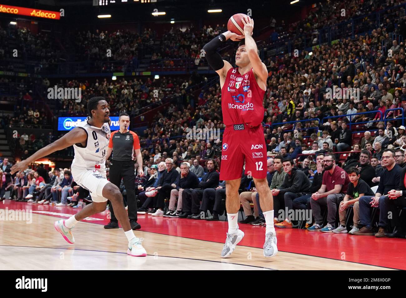 Italy. 15th Jan, 2023. EA7 EMPORIO ARMANI MILAN vs BERTRAM YACHTS ...