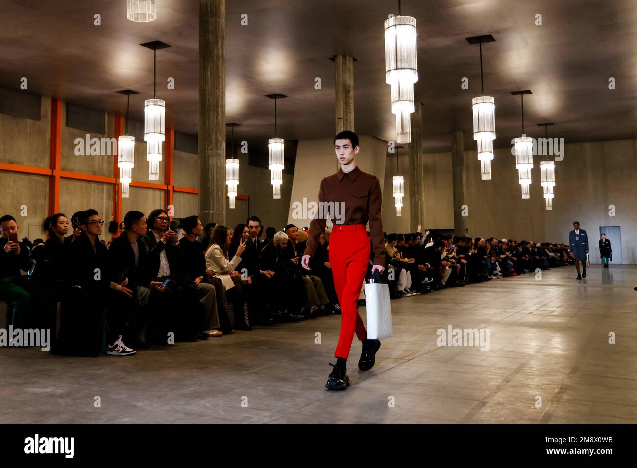PRADA Men Fall/Winter 2023-24 Runway during Milan Fashion Week Menswear ...