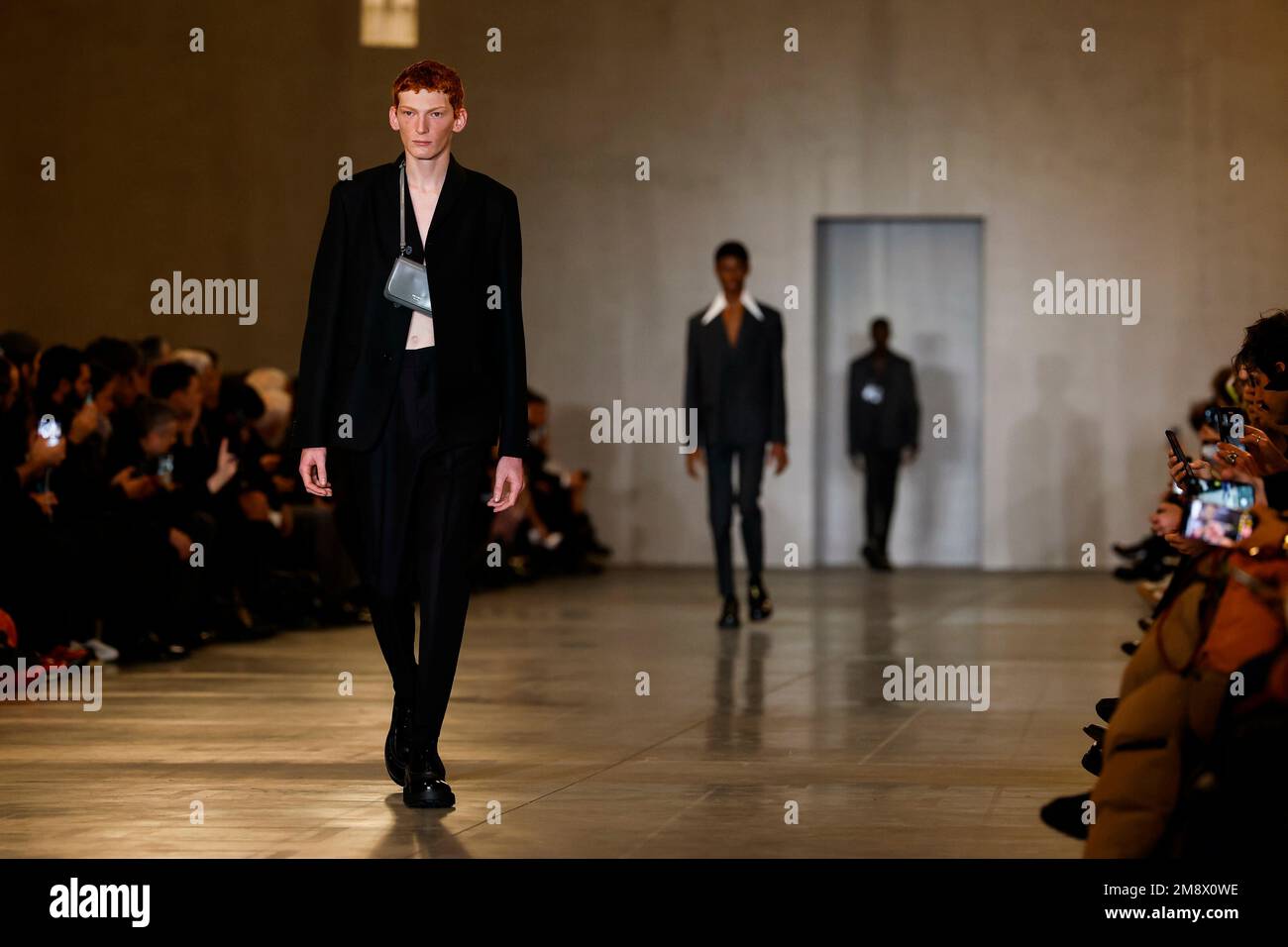 PRADA Men Fall/Winter 2023-24 Runway during Milan Fashion Week Menswear ...
