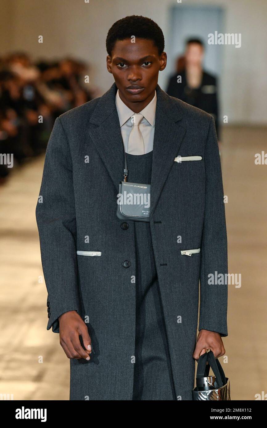 PRADA Men Fall/Winter 2023-24 Runway during Milan Fashion Week Menswear ...