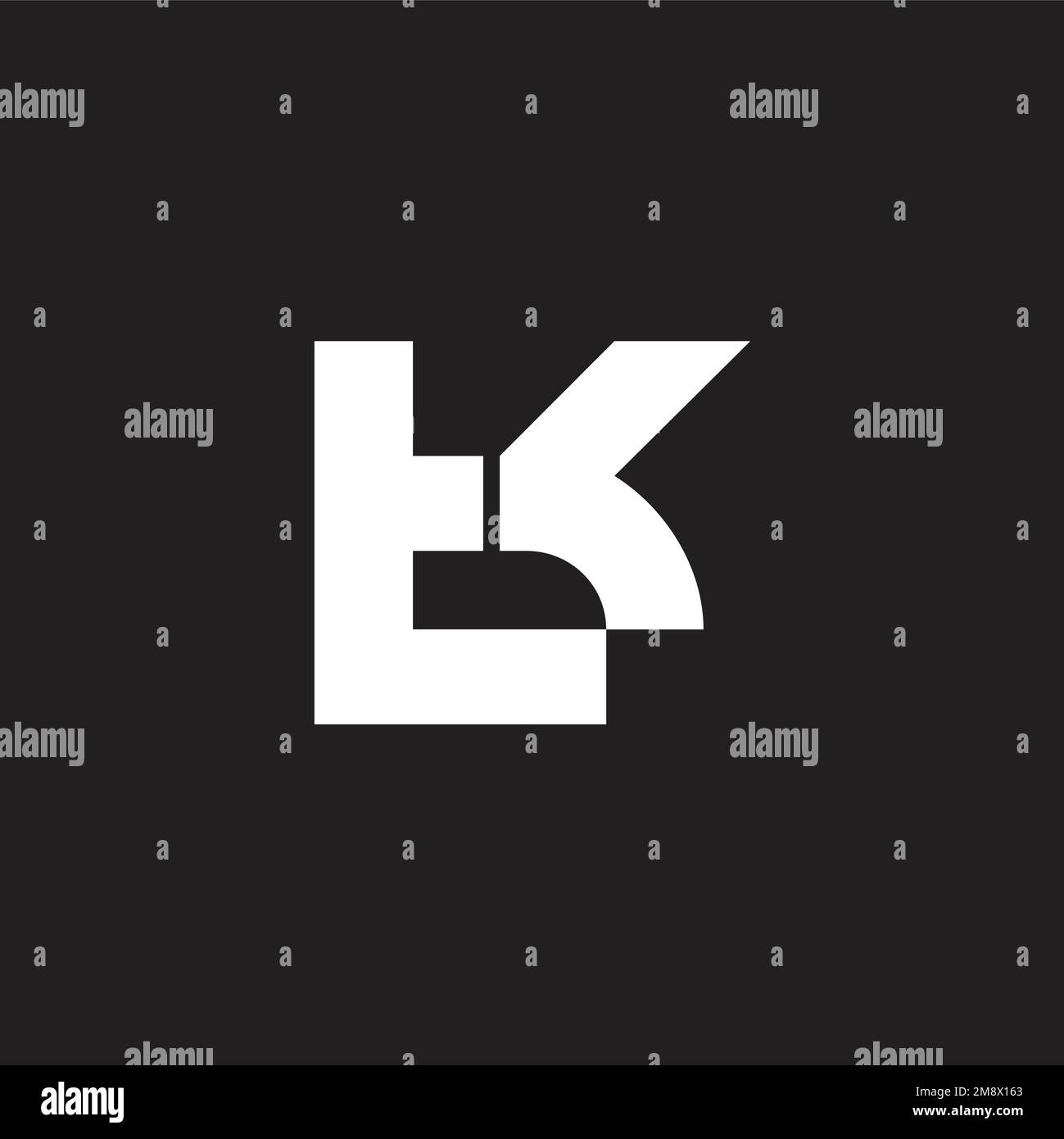 letter tk elegant simple geometric logo vector Stock Vector Image & Art ...