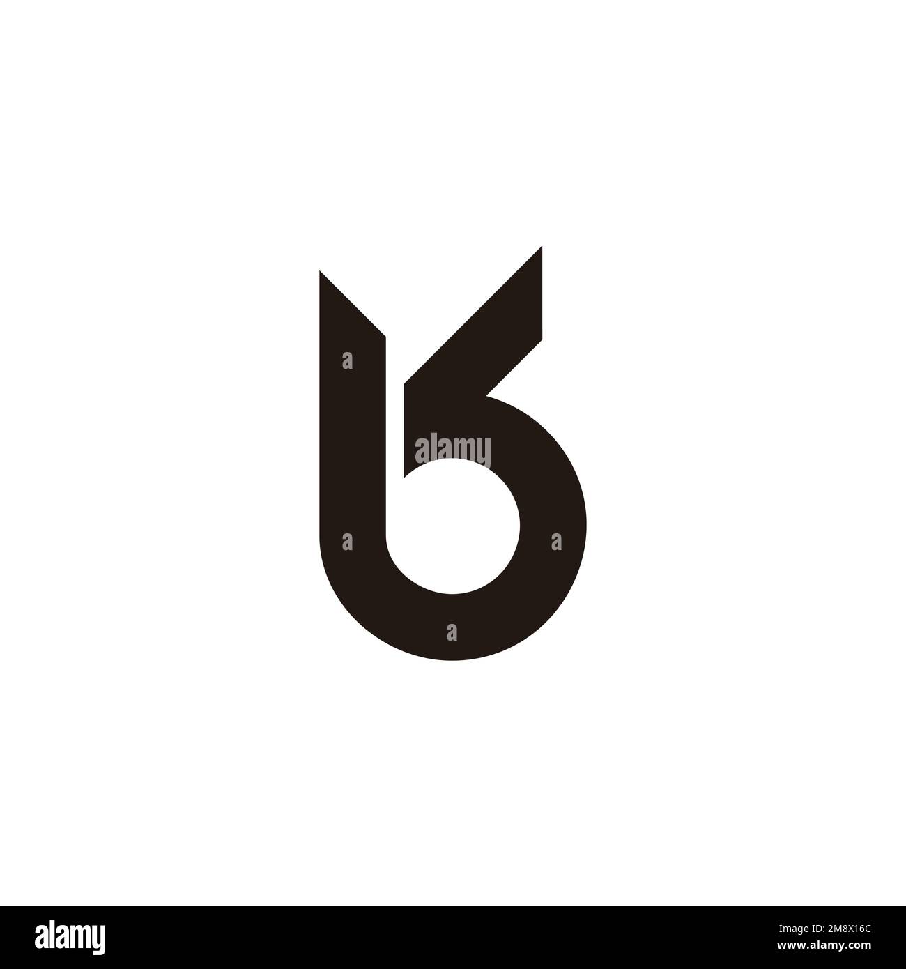 letter bk simple geometric line logo vector Stock Vector Image & Art ...