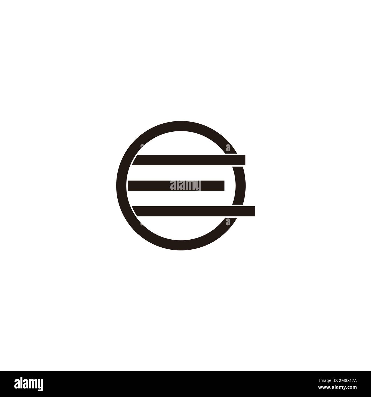 letter e motion fast circle logo vector Stock Vector Image & Art - Alamy