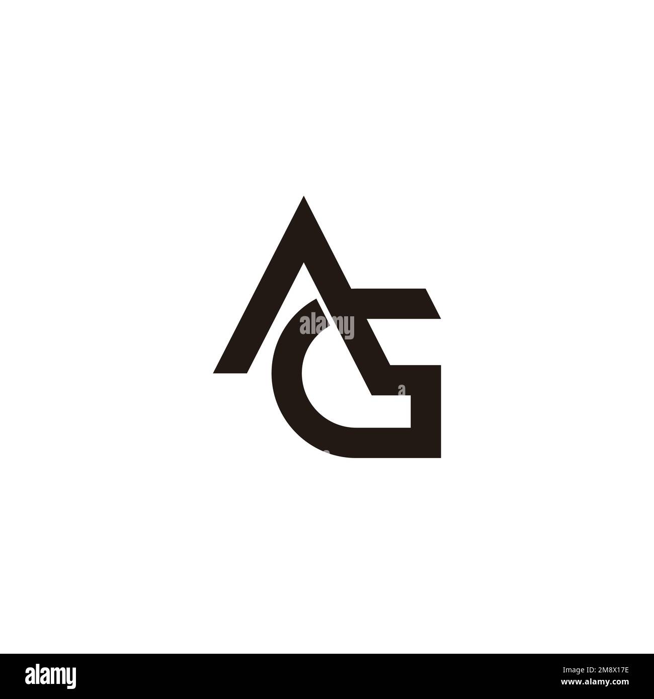 letter ag simple geometric arrow logo vector Stock Vector Image & Art ...