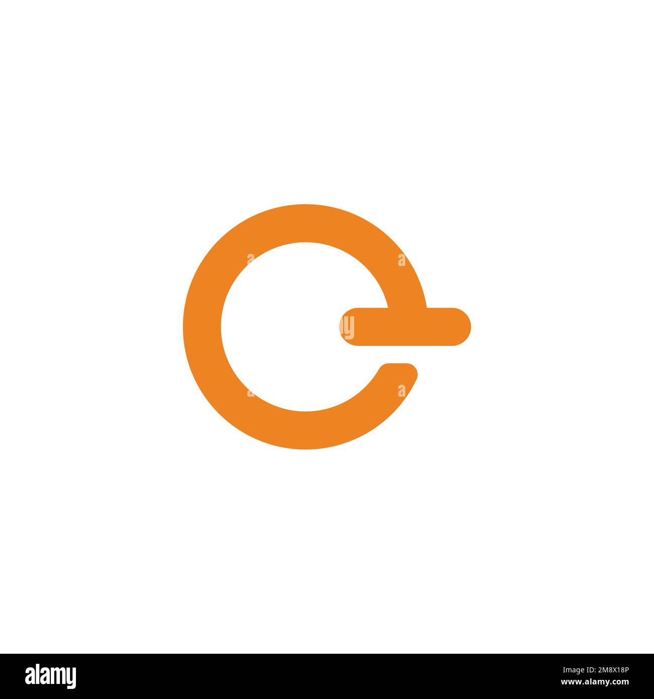 letter et round cute logo vector Stock Vector Image & Art - Alamy