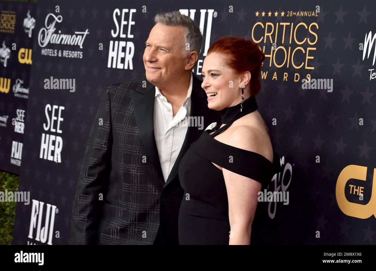 Paul Reiser, left, and Rachel Bloom arrive at the 28th annual Critics ...