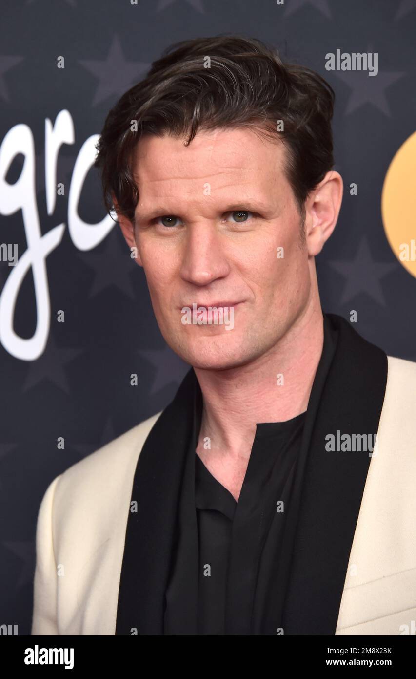 Matt Smith arrives at the 28th annual Critics Choice Awards at The ...