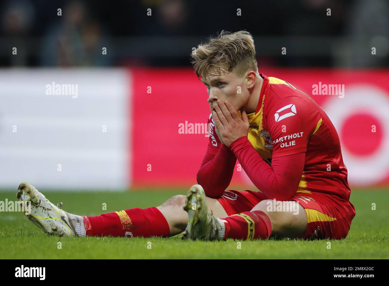 DEVENTER -Oliver Edvardsen of Go Ahead Eagles during the Dutch premier ...