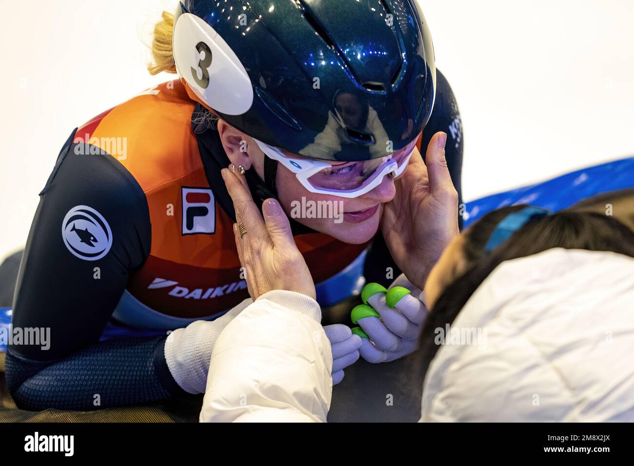 GDANSK - Xandra Velzeboer during 1000 meters on day 3 of the European ...