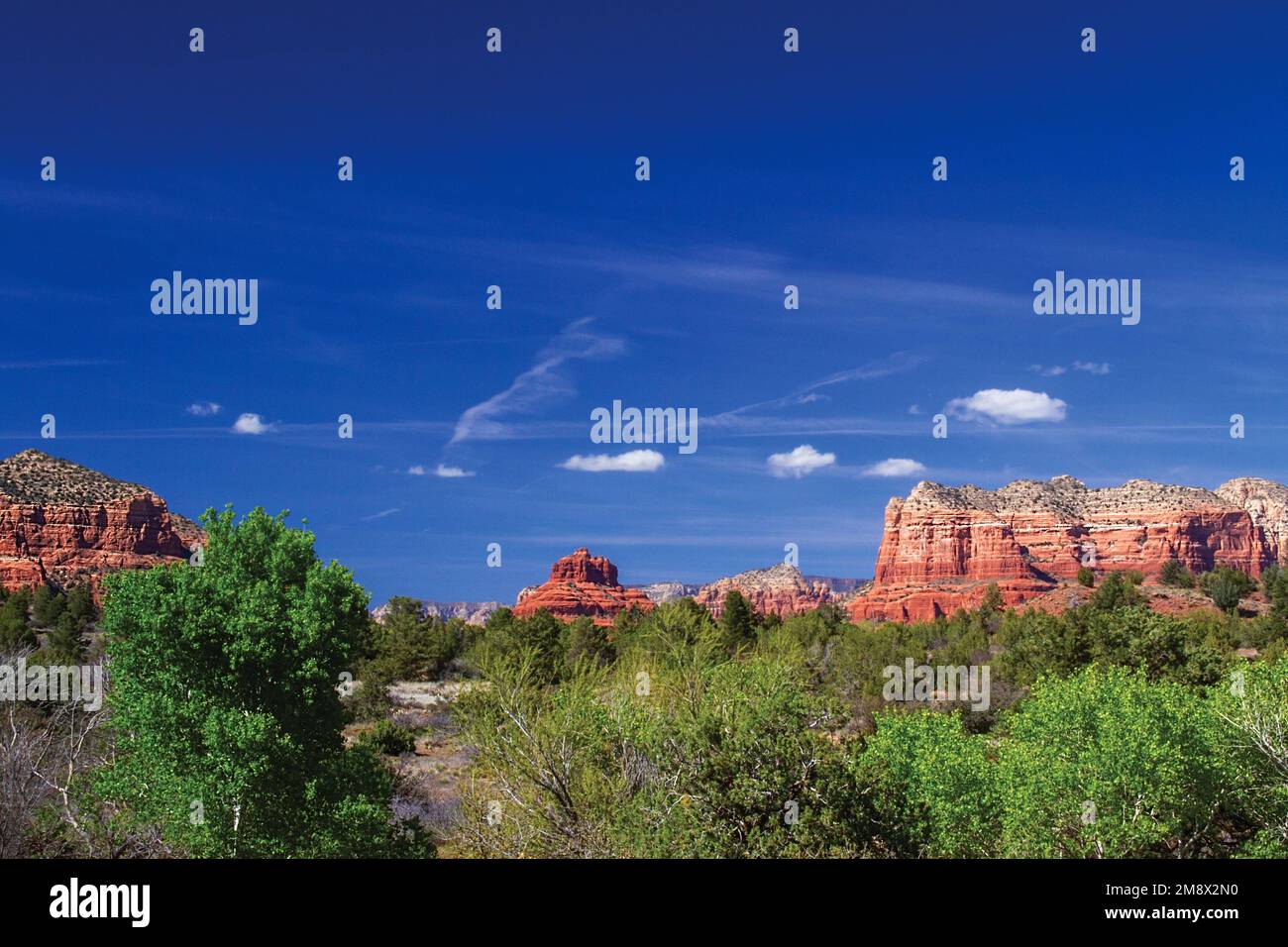 Red Rock Ranger District Area viewpoint. Sedona area of Arizona, USA ...